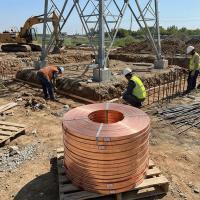 China Copper Clad Steel Flat Conductor for Wind Power Grounding Systems for sale