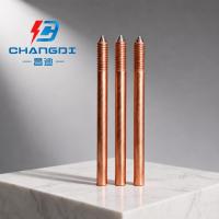 China 16mm Copper Coated Steel Rod for Underground Grounding Systems for sale