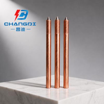 China Copper Clad Steel Soil Grounding Rod with High Corrosion Resistance for sale
