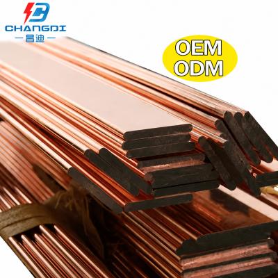 China Copper Clad Steel Flat Earthing Conductor for High Voltage Installations for sale