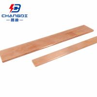 China 40×4mm Copper Bonded Steel Protective Conductor for Power Systems for sale