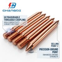 China High Conductivity Copper Clad Steel Grounding Rod for Earthing System for sale