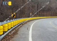 China Corrugated Steel Roller Crash Barrier System For Roadside Guardrail for sale