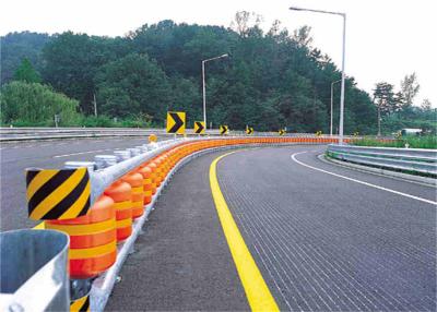 China EVA Highway Rotating Barrier With Night Vision Reflective Strips for sale