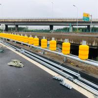 China Custom Color Metal 2 Bending Highway Roller Barrier For Road Safety for sale