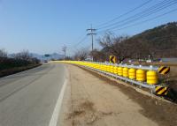 China Highway Roller Barrier Anti Crash Eva Material Roller Guardrail for sale