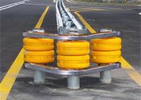 China Tunnel Entrances Highway Roller Barrier With Yellow Red for sale