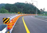 China Yellow Red Highway Roller Barrier Hdg Roller Track 350mm Diameter EVA PU Single Barrel for sale