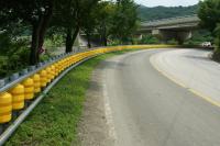 China 4 Meters Length Guardrail Roll Forming Machine with Diameter 245/350 Mm Roller Size Advanced Technology for sale