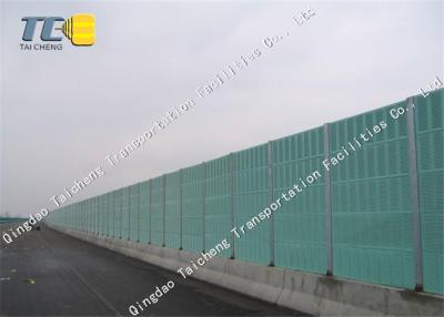 China Louver Hole Noise Barrier System Steel / Aluminum Coil Sound Insulation for sale