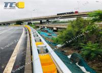 China Downhill Safety Roller Barrier 30° To 90° Curved , Anti Collision Rolling Barrier for sale