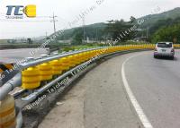 China EVA PU Polyurethane Rolling Crash Barrier , Expressway Steel Beam Guardrail for sale