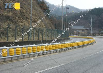 China ISO 9001 Pu Foam Foller Of Yellow Road Crash Barrier 350*500MM for sale