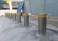 China Stainless Steel IP68 Automatic Hydraulic Bollards 6mm Wall For Gate Entry / Exit for sale
