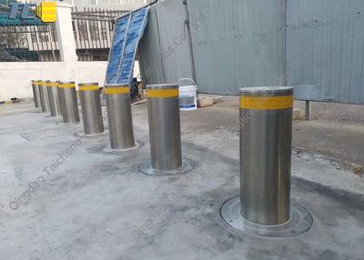China Stainless Steel IP68 Automatic Hydraulic Bollards 6mm Wall For Gate Entry / Exit for sale