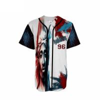 China Unisex Washable Plain Baseball Jersey , Short Sleeve Custom Baseball Shirts for sale