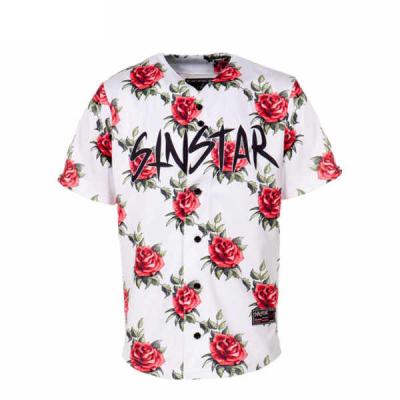 China Unisex Washable Plain Baseball Jersey , Short Sleeve Custom Baseball Shirts for sale