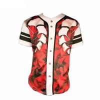 China Unisex Washable Plain Baseball Jersey , Short Sleeve Custom Baseball Shirts for sale