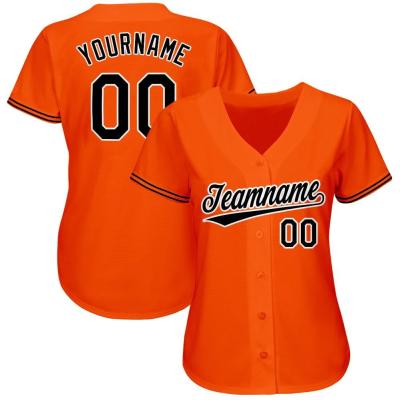 China OEM Women Baseball Shirts Jerseys Cotton Material Lightweight for sale