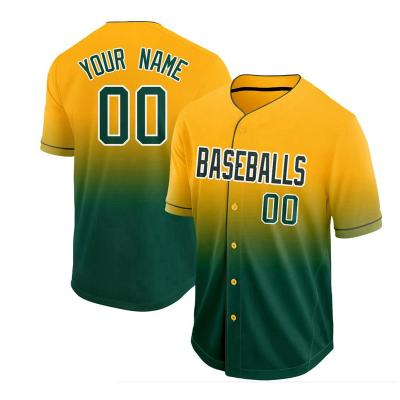 China Multicolor Mens Baseball Jersey Shirt Lightweight Breathable for sale