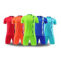 China Unisex Youth Soccer Uniforms , Multicolor Polyester Soccer Jerseys for sale