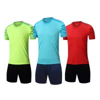China Unisex Youth Soccer Uniforms , Multicolor Polyester Soccer Jerseys for sale