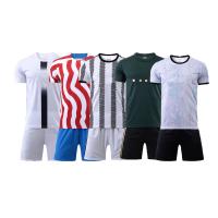 China Unisex Youth Soccer Uniforms , Multicolor Polyester Soccer Jerseys for sale