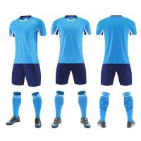 China Polyester Breathable Football Team Kits , Durable Custom Sublimation Soccer Jersey for sale