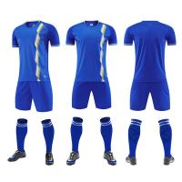 China Polyester Breathable Football Team Kits , Durable Custom Sublimation Soccer Jersey for sale