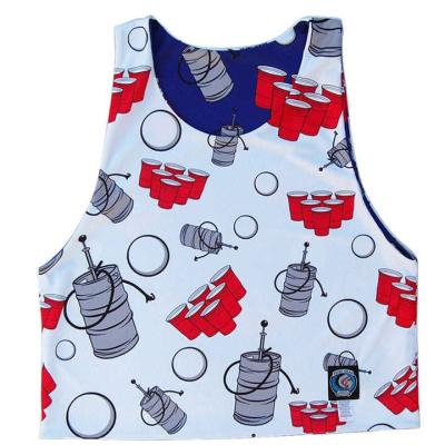 China Polyester Women's Custom Lacrosse Pinnie Practical Multiscene for sale