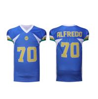 China Polyester Printing Sublimated Football Jerseys Washable Practical for sale