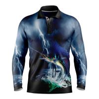 China Multiscene Fishing Tournament Jerseys Long Sleeve Polo Washable for sale