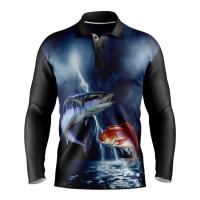 China Multiscene Fishing Tournament Jerseys Long Sleeve Polo Washable for sale