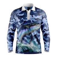 China Multiscene Fishing Tournament Jerseys Long Sleeve Polo Washable for sale