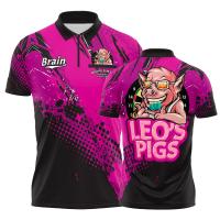 China OEM Sublimation Darts T Shirt Multicolor With Zippers Design for sale
