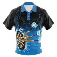 China Anti Shrink Blue Dart T Shirt Uniform Washable Durable For Adults for sale