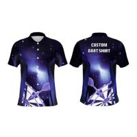 China Adults Breathable Dart Jerseys With Pockets , Anti Pilling Dart Shirt Printing for sale