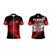China Adults Breathable Dart Jerseys With Pockets , Anti Pilling Dart Shirt Printing for sale