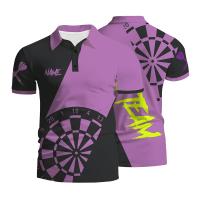 China Polyester Team Darts T Shirt Breathable Anti Pilling For Men for sale