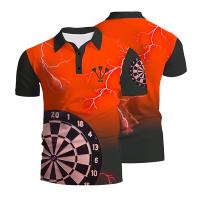 China Polyester Team Darts T Shirt Breathable Anti Pilling For Men for sale