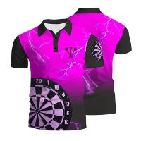China Polyester Team Darts T Shirt Breathable Anti Pilling For Men for sale