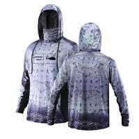 China Unisex Practical Hooded Fishing Jersey , Polyester Tournament Fishing Apparel for sale