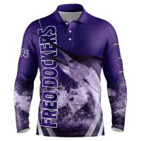 China Durable Unisex Professional Fishing Jerseys , Anti Pilling Mens Fishing Polo for sale