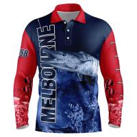 China Durable Unisex Professional Fishing Jerseys , Anti Pilling Mens Fishing Polo for sale