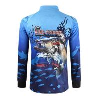 China Long Sleeve Fishing Tournament Jerseys Embroidered Design Practical for sale