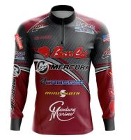 China Long Sleeve Fishing Tournament Jerseys Embroidered Design Practical for sale