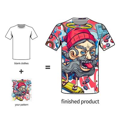 China Short Sleeve Unisex Leisure Apparel T Shirts Sublimation Printing for sale
