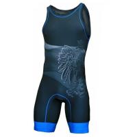 China Breathable Mens Wrestling Singlet Shorts Multiscene Anti Pilling for sale