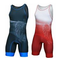 China Breathable Mens Wrestling Singlet Shorts Multiscene Anti Pilling for sale