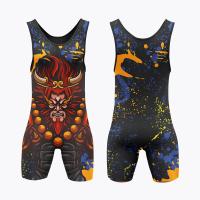 China Washable Practical Mens Singlet Wrestling , Multiscene Custom Wrestling Apparel for sale